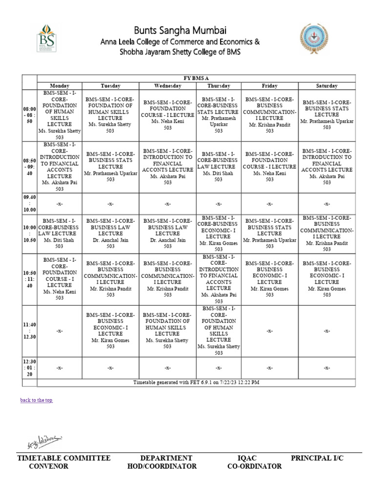 Bunts Sangha Mumbai: Anna Leela College of Commerce and Economics ...