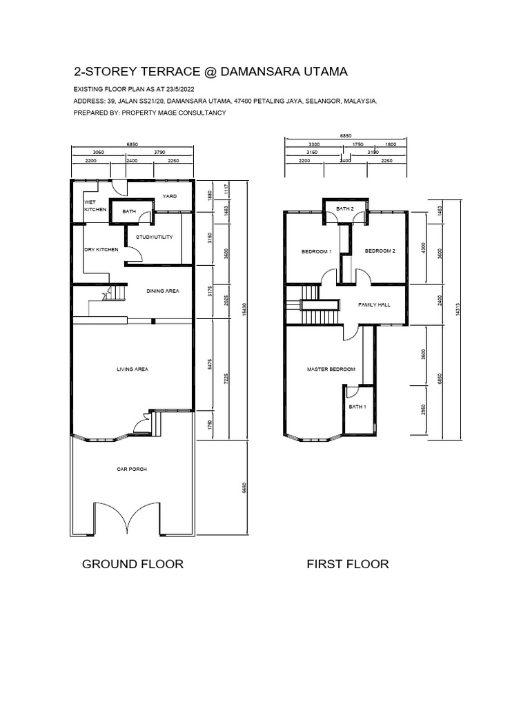 2-Storey Terrace Floor Plan, Damansara | PDF | Culture Of Queensland ...