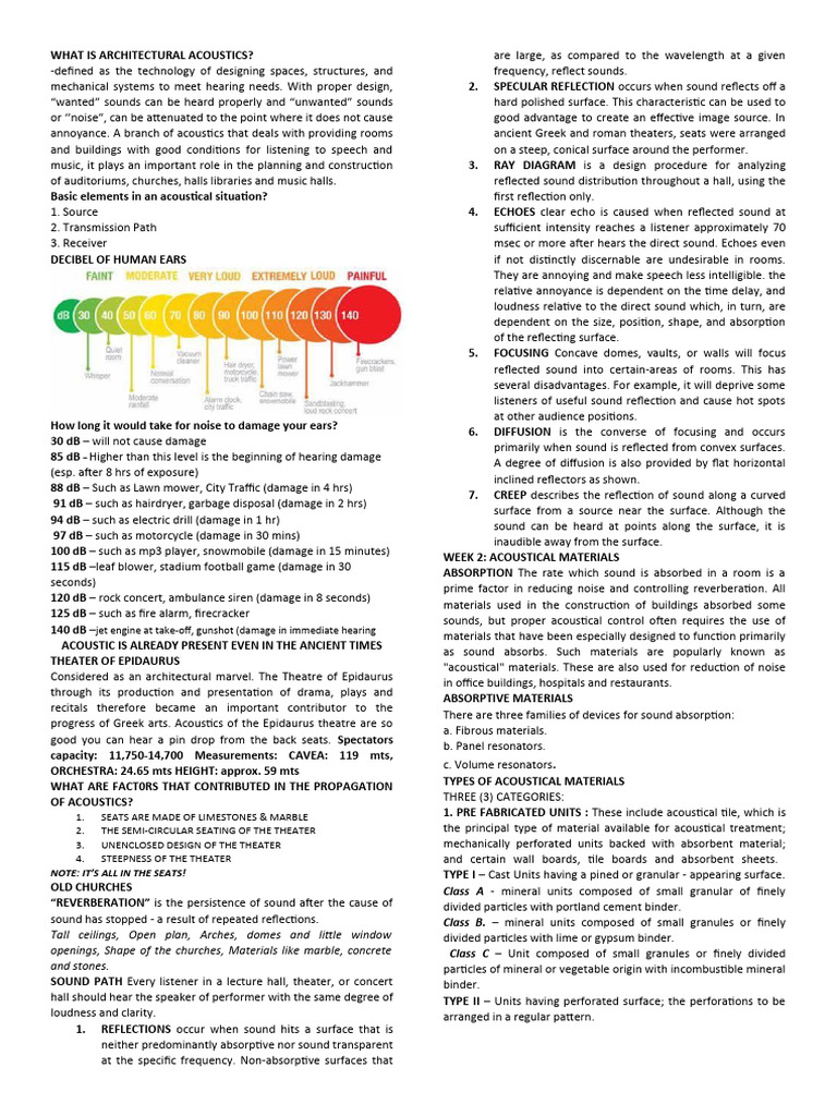 BU 3 REVIEWERrr | PDF | Sound | Acoustics