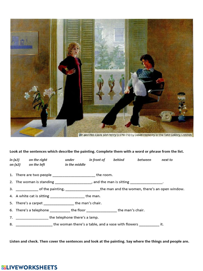 Preposition Placement in Paintings | PDF