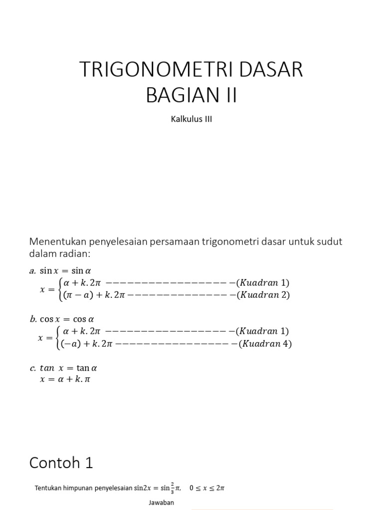 Kalkulus III Pertemuan 3 | PDF