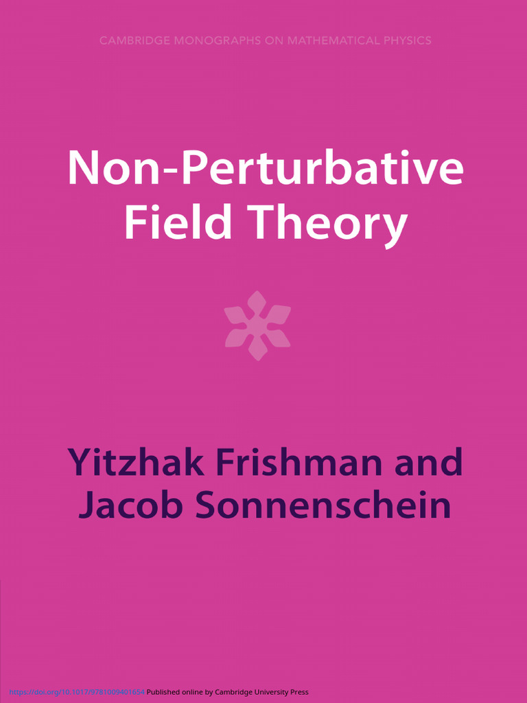 Non-Perturbative Field Theory | PDF | Quantum Field Theory | Quantum Chromodynamics