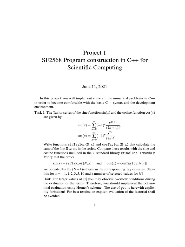 Proj 1 | PDF | Mathematics | Applied Mathematics