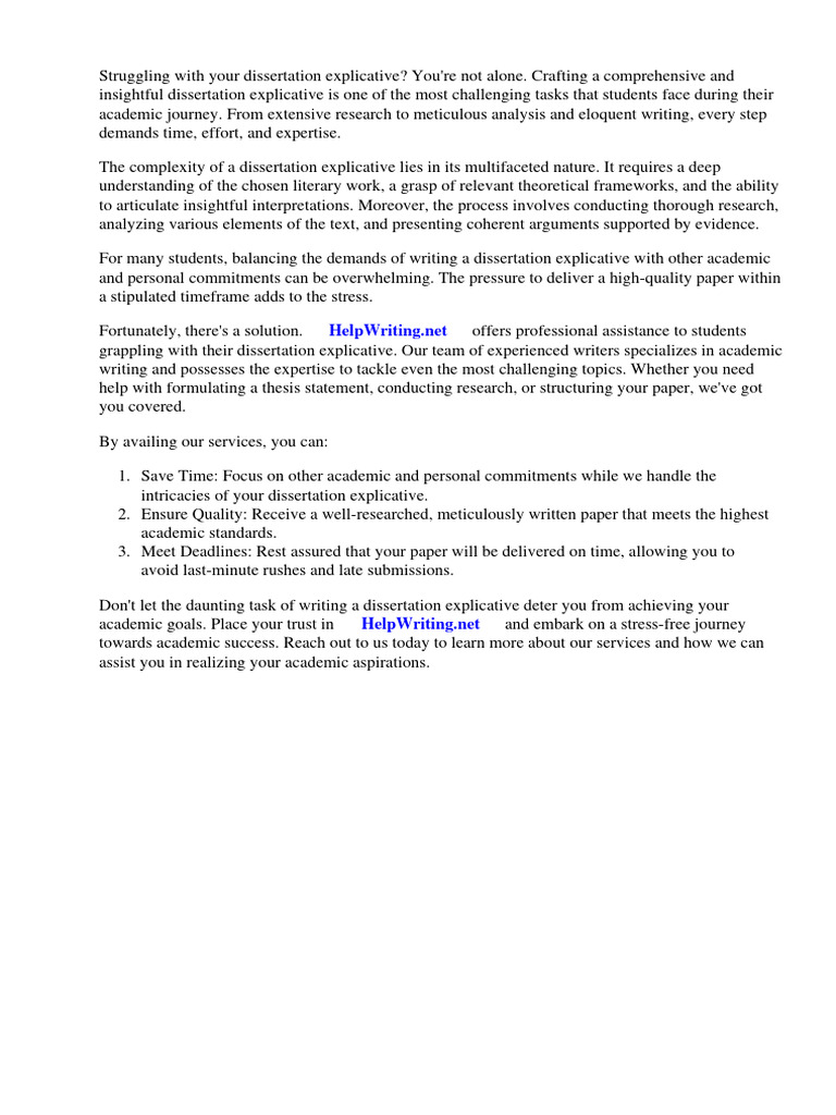 Dissertation Explicative | PDF | Thesis | Internet