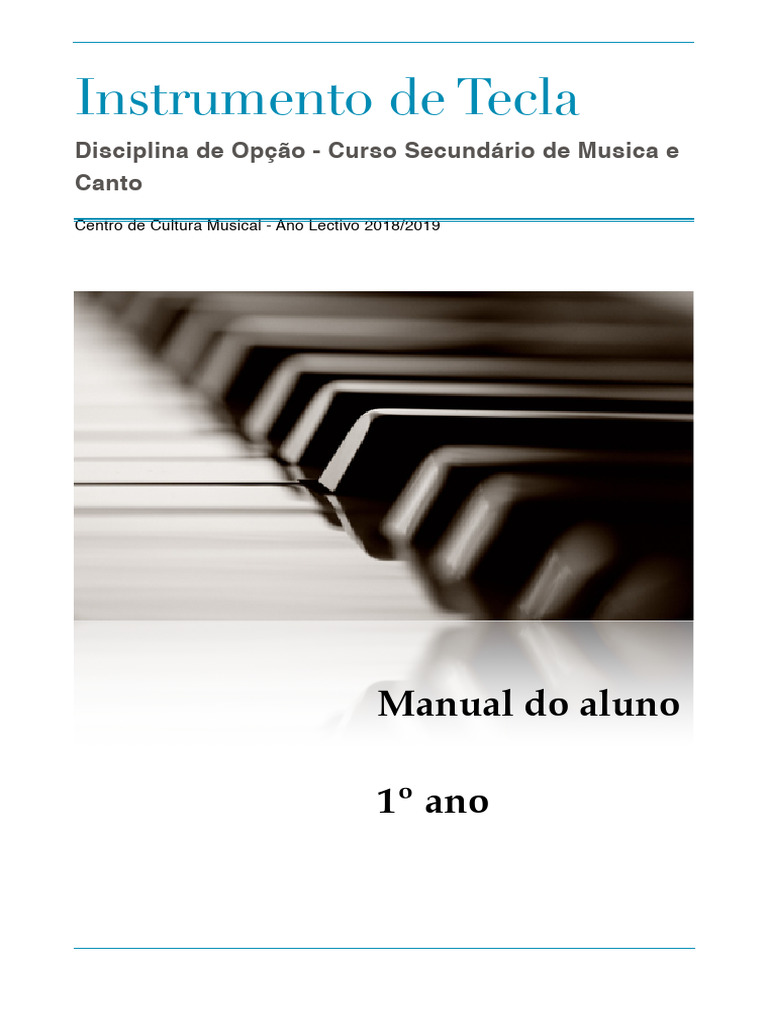 Sebenta IT 1º Ano - 230219 - 210446 | PDF | Musicologia | Teoria da Música
