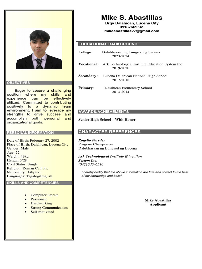 Mike Resume | PDF