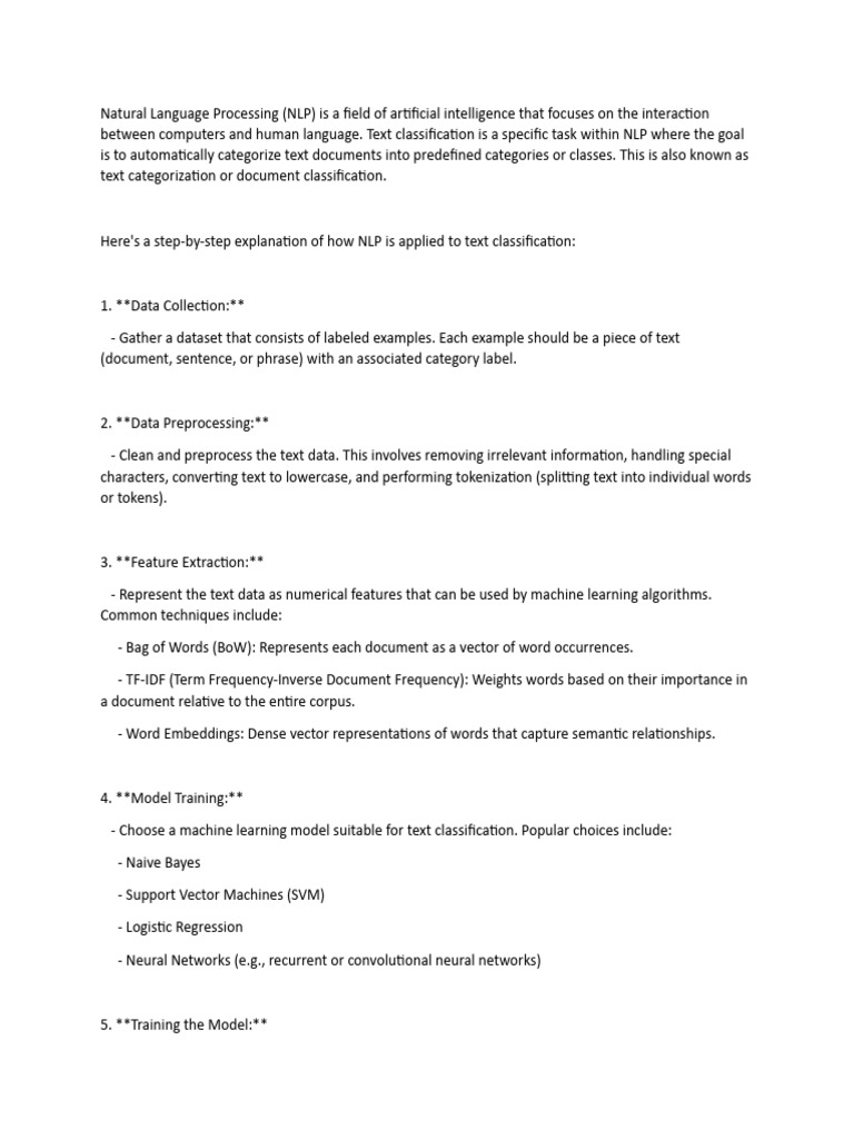 NLP | PDF | Statistical Classification | Machine Learning