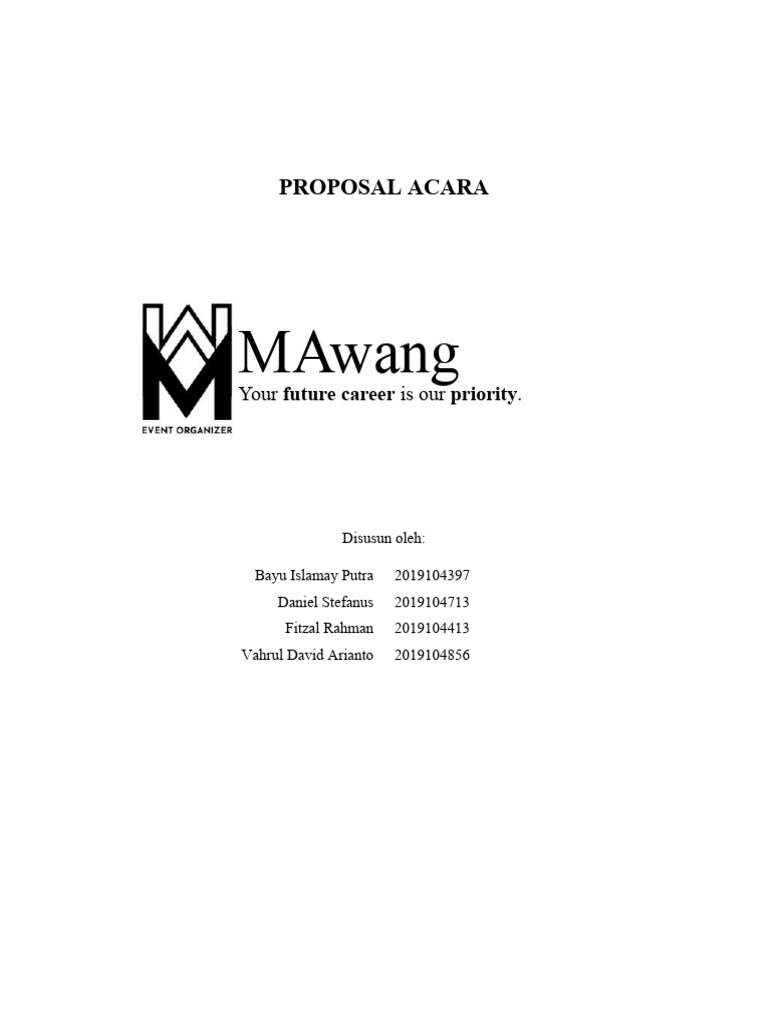 Mawang - Prototype | PDF | Bisnis | Pengelolaan Keuangan & Uang