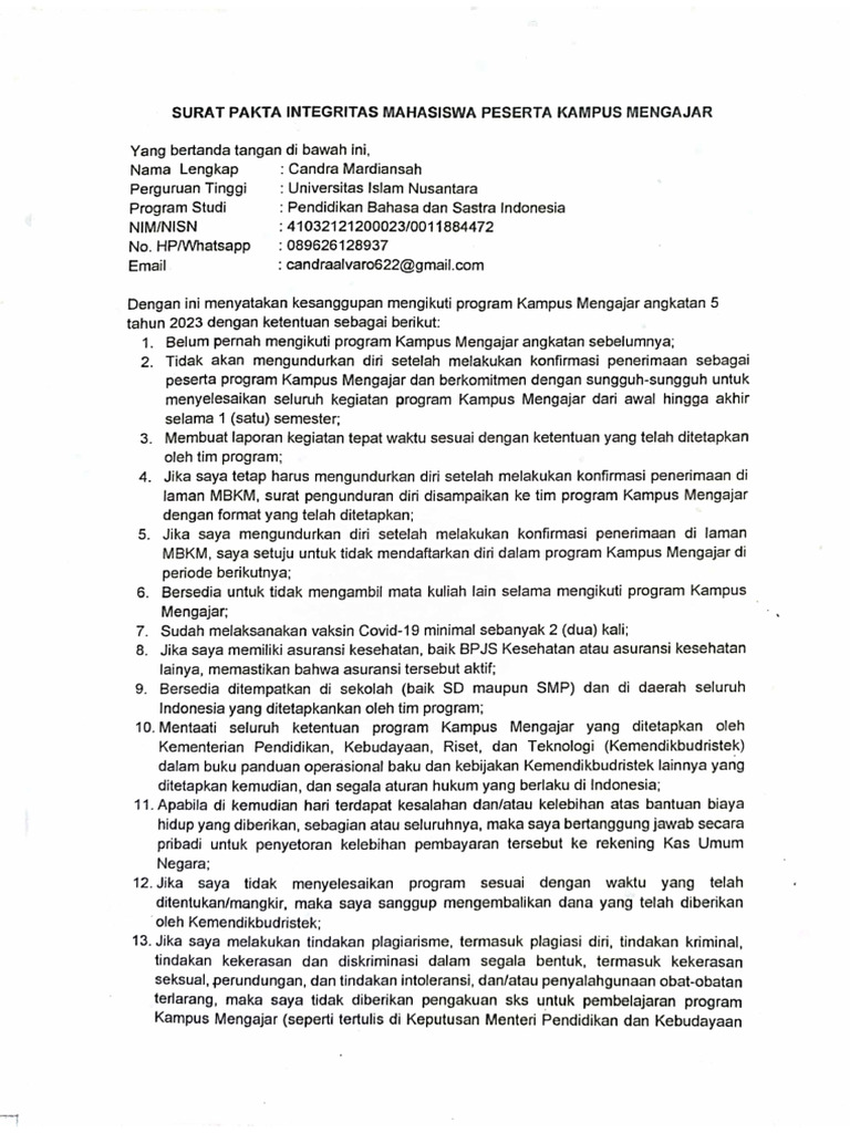 Fakta Integritas | PDF