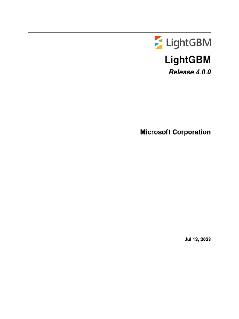 Lightgbm | PDF | Graphics Processing Unit | Command Line Interface