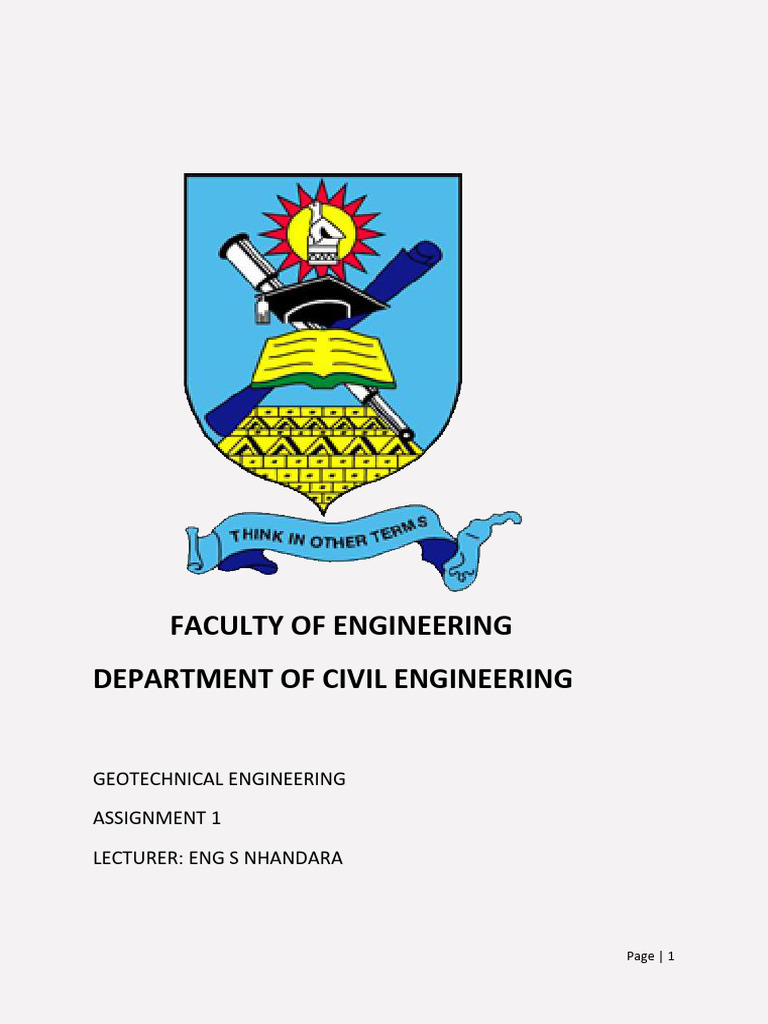 Group 8 Geotech Assignment 1 Pdf Geotechnical Engineering Earth