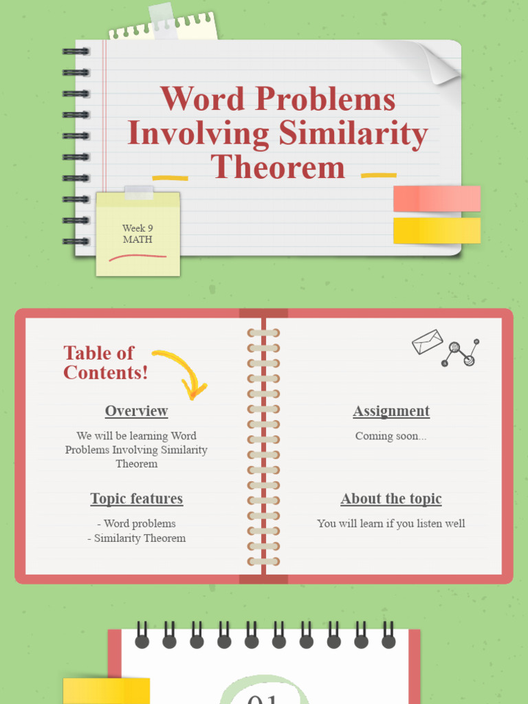 Word Problems Involving Similarity Theorem | PDF