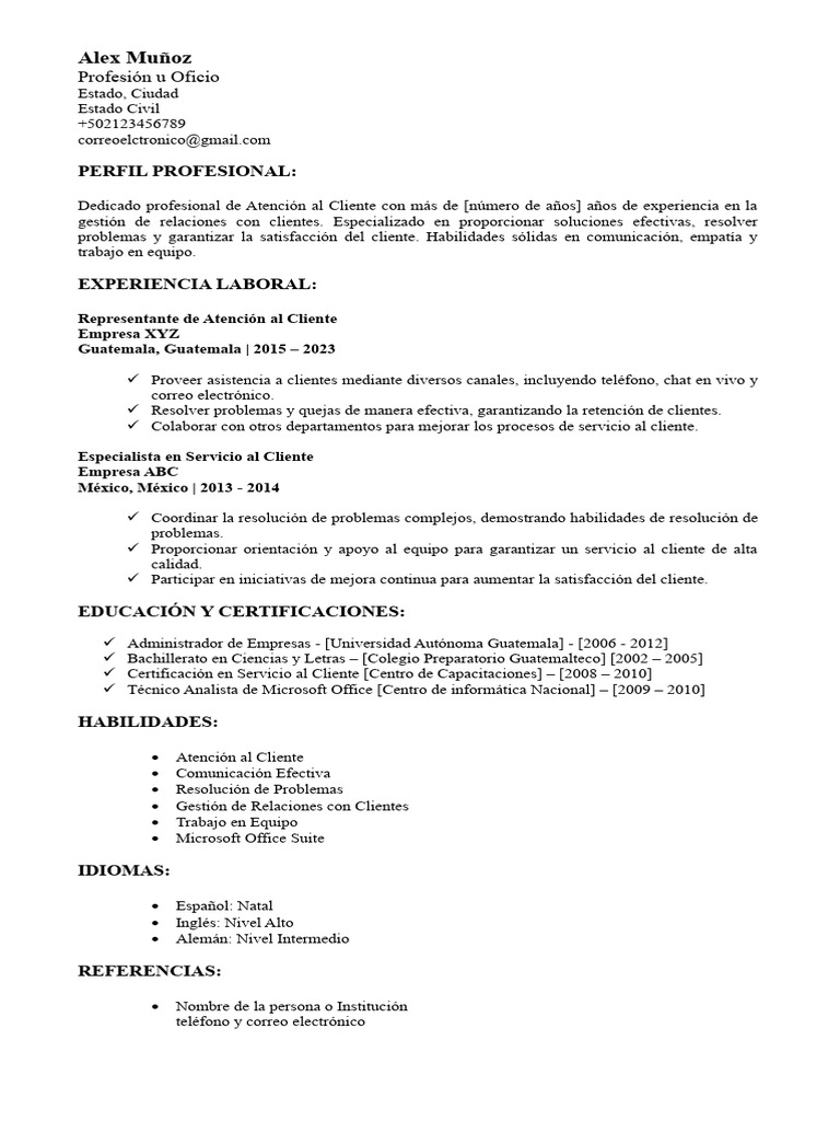 CV para Ats | PDF