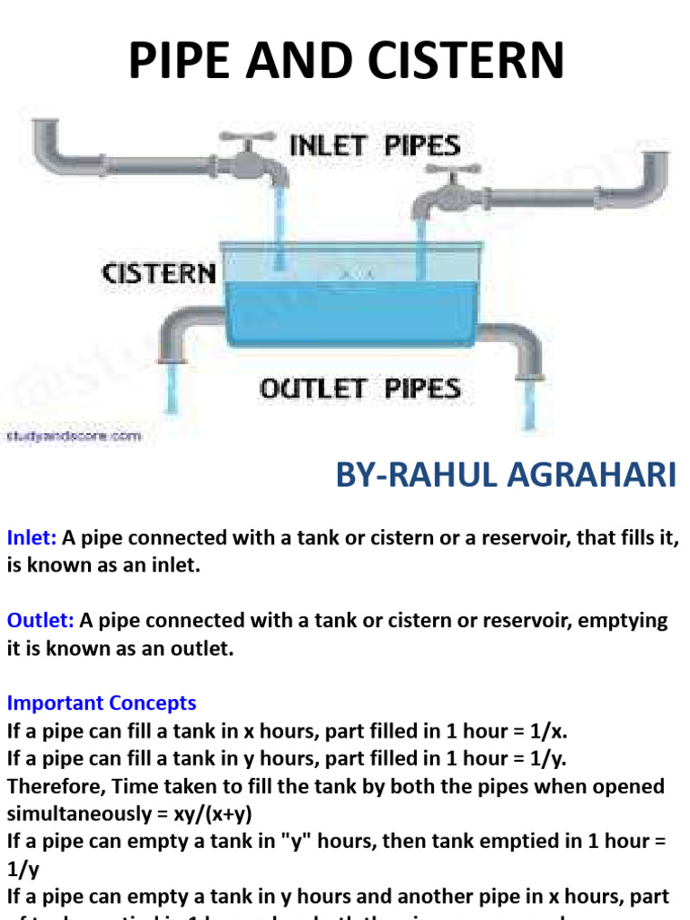 PIPE AND CISTERN WITH EXPLANATION | PDF