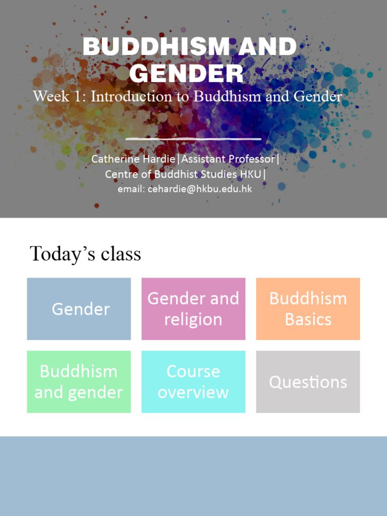 Week 1 Slides Buddhism | PDF | Buddhist Texts | Mahayana