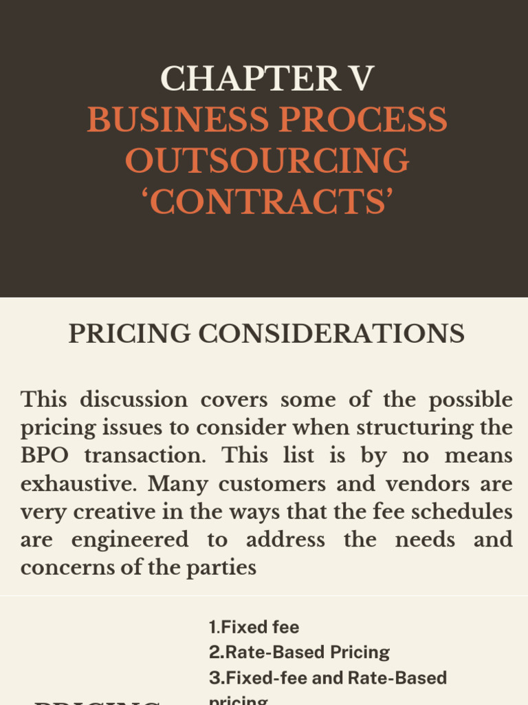 Chapter V Bpo Reports | Download Free PDF | Cost Of Living | Pricing