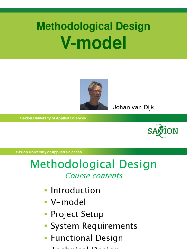 Methodological Design - V-Model | PDF | Computing | Systems Engineering
