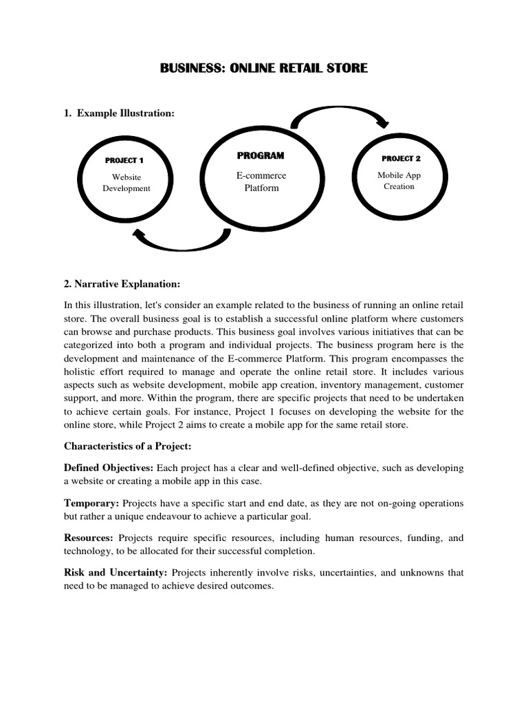 Online Retail Store Project Management | PDF | Project Management | Goal