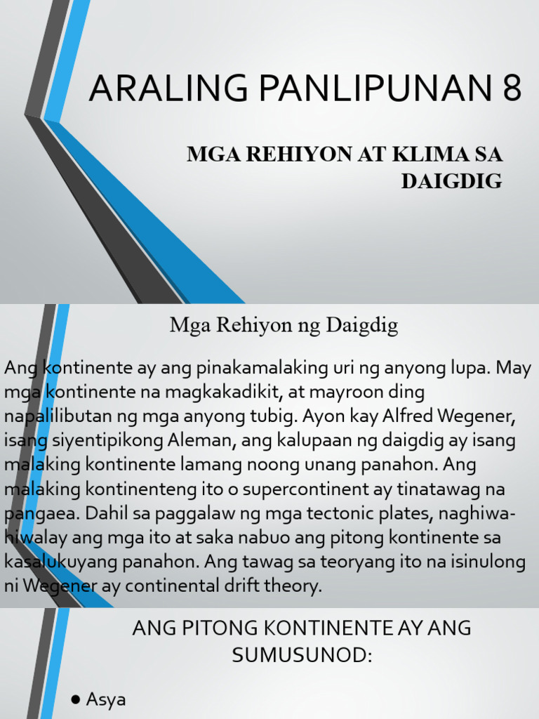 Araling Panlipunan 8-L3 | PDF