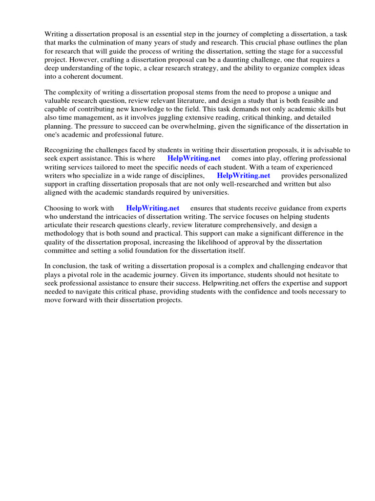 Dissertation Proposal Writing Guide | PDF | Thesis | Methodology