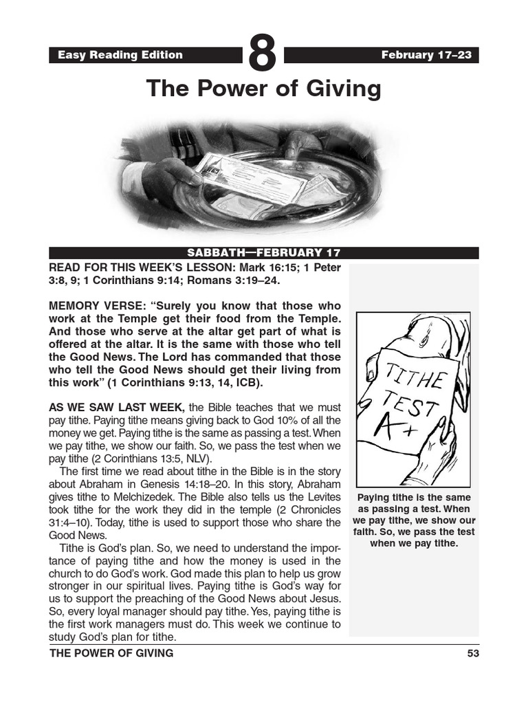 The Power of Giving | PDF | Tithe | Paul The Apostle