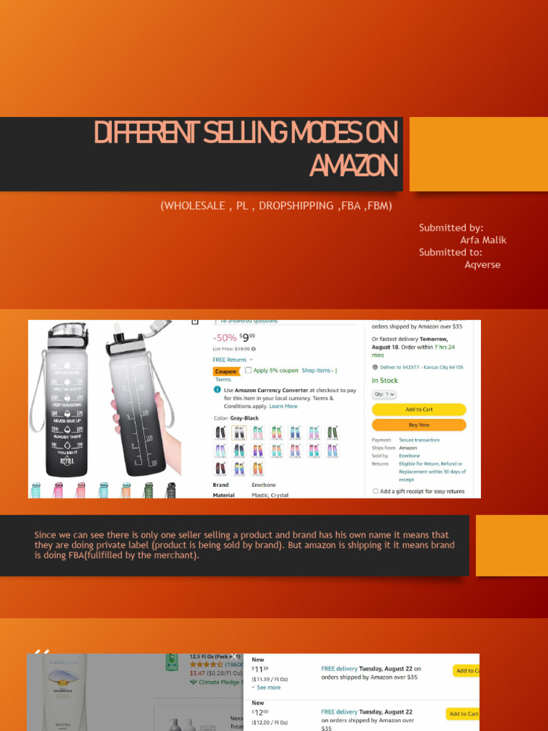 Different Selling Modes On Amazon | PDF
