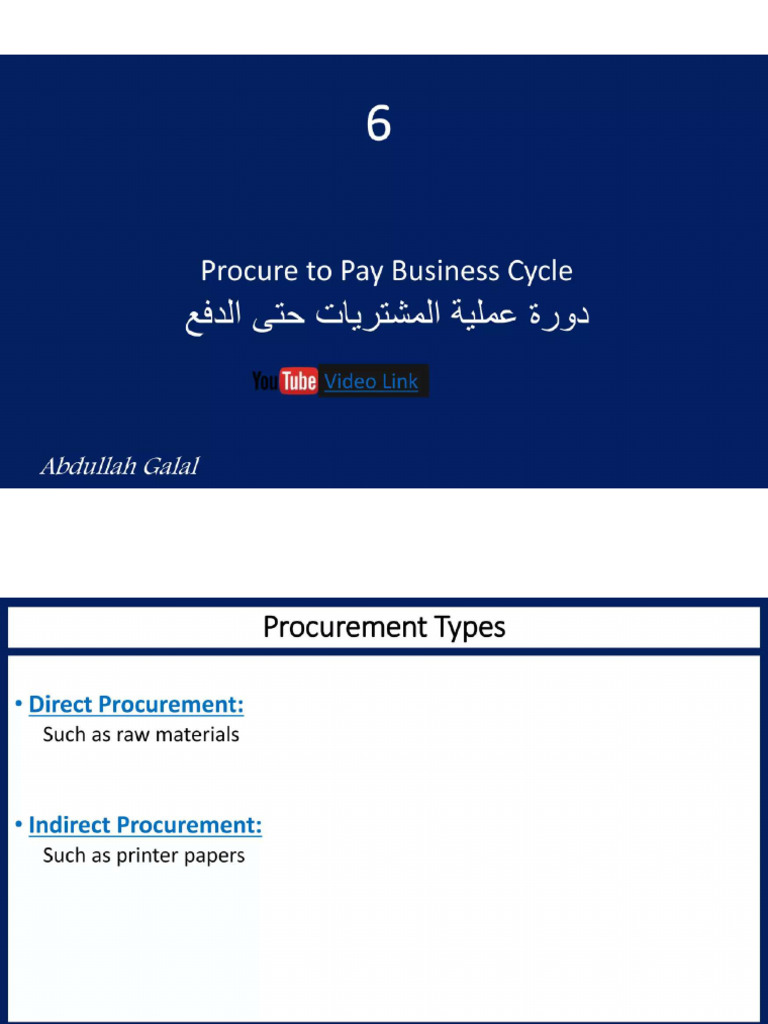 Procure To Pay Cycle | PDF