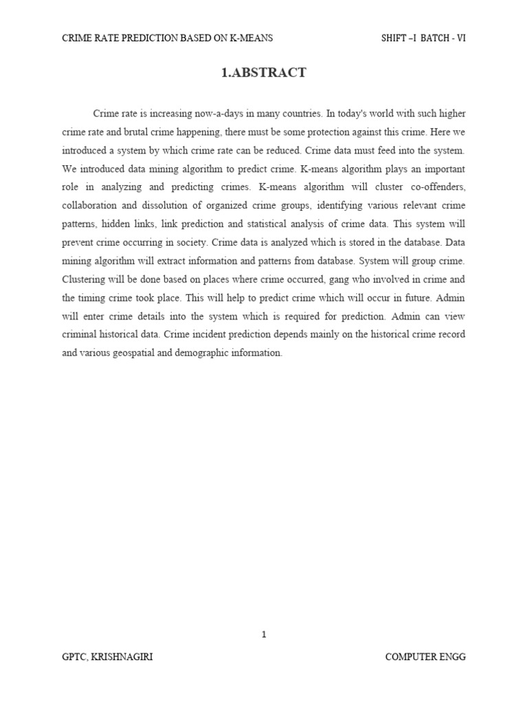 Crime Rate Prediction Based On K-Means-3 | PDF | World Wide Web | Internet & Web