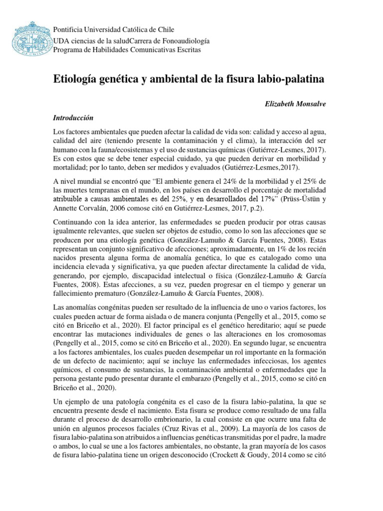 Fisura Labio-palatina Elizabeth Monsalve revisión de literatura ...