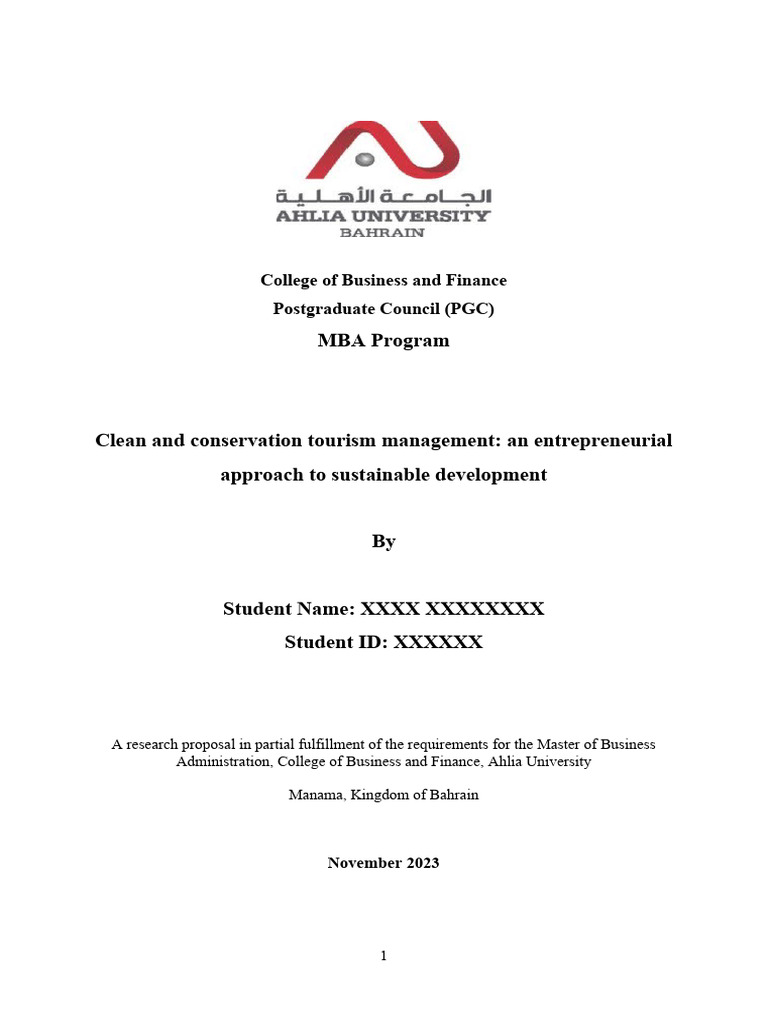Clean and Conservation Tourism Management: An Entrepreneurial Approach ...