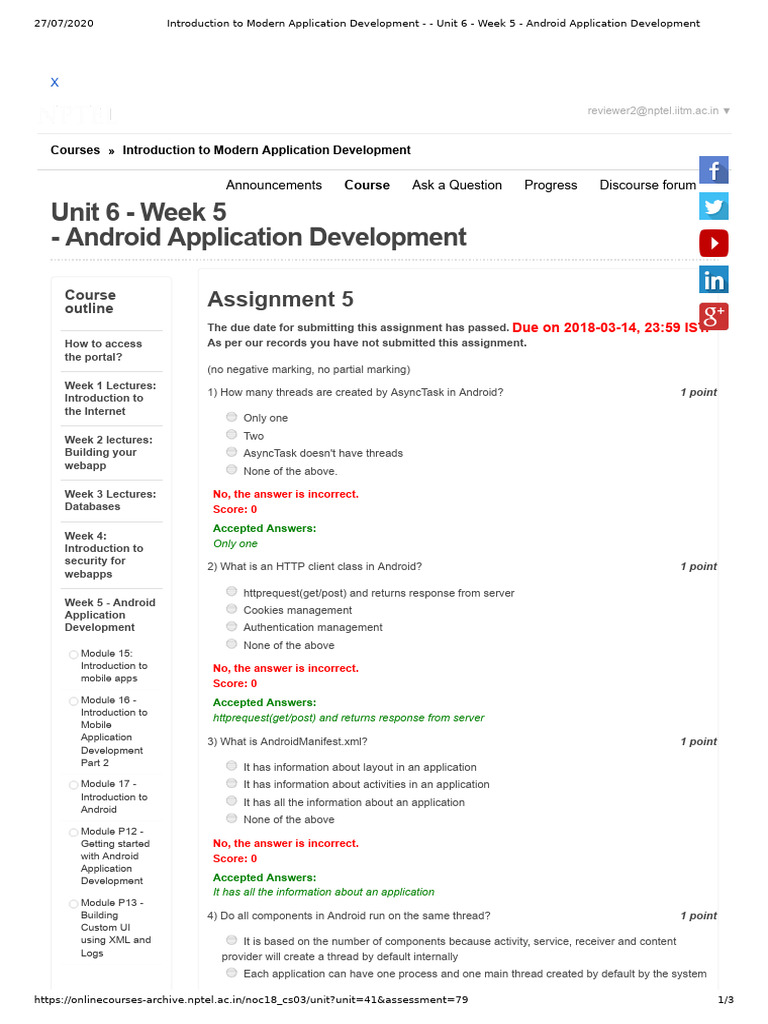Noc18-Cs03 Week 05 Assignment 01 | PDF | Web Application | Mobile App