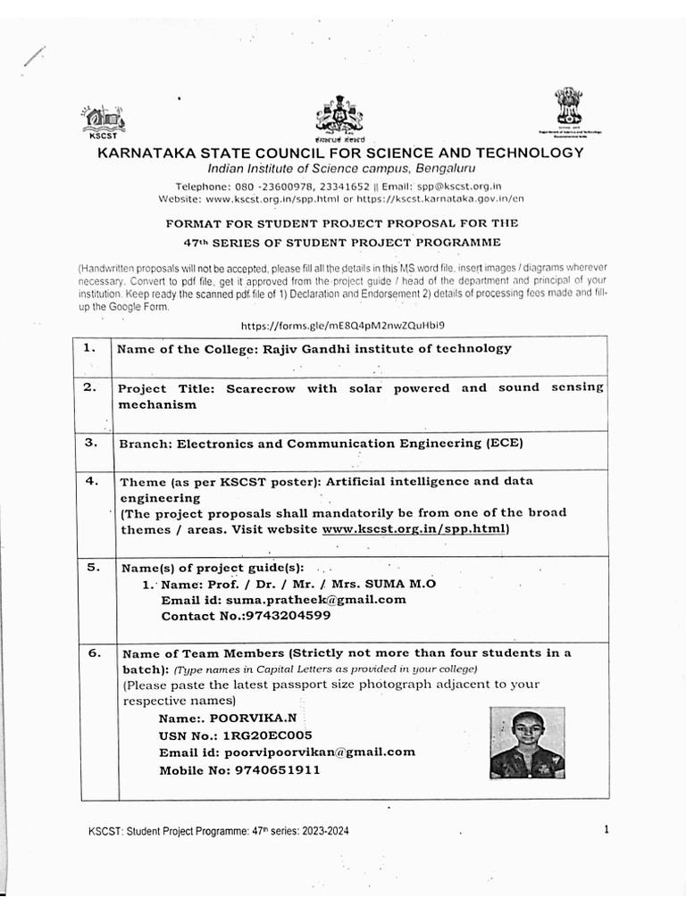 01 - Scarecrow With Solar Powered and Sound Sensing Mechanism | PDF