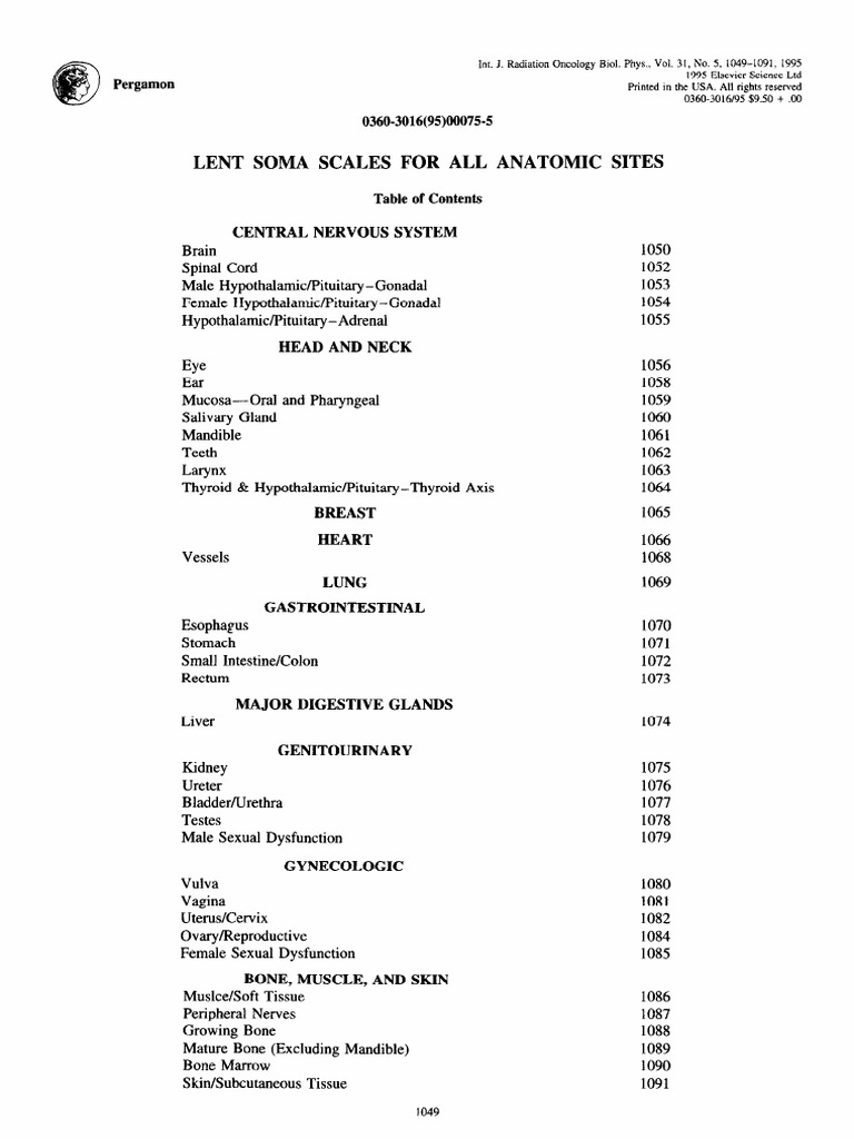 LENT SOMA Scales Overview | PDF | Luteinizing Hormone | Glaucoma