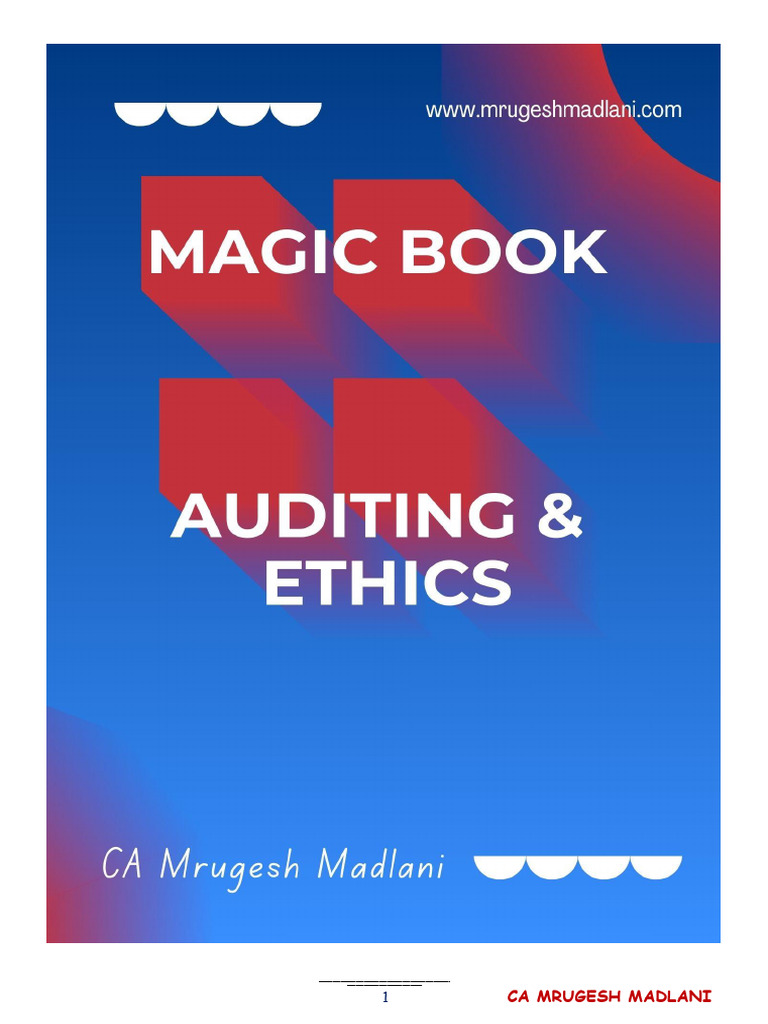 Auditing & Ethics Charts by Madlani | PDF | Technology & Engineering