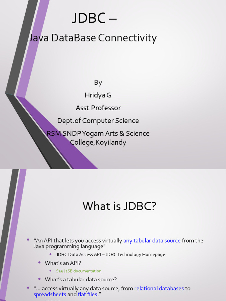JDBC: Java Database Connectivity Guide | PDF | Databases | Data Management