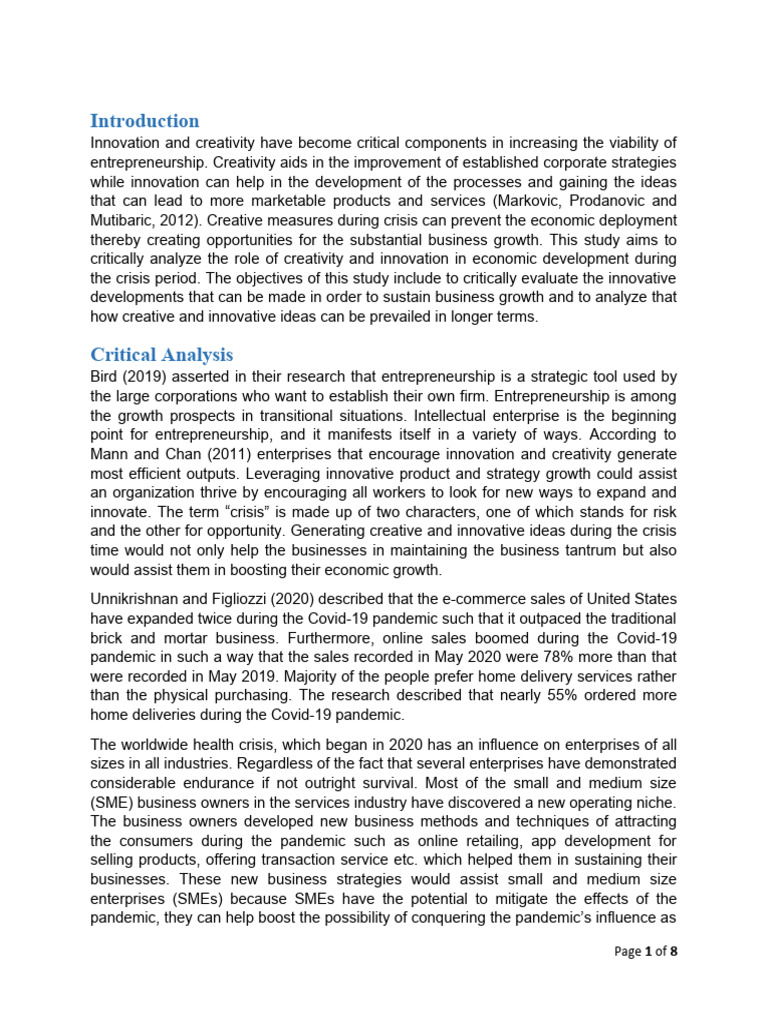 Nauman Assignment | PDF | Entrepreneurship | Innovation