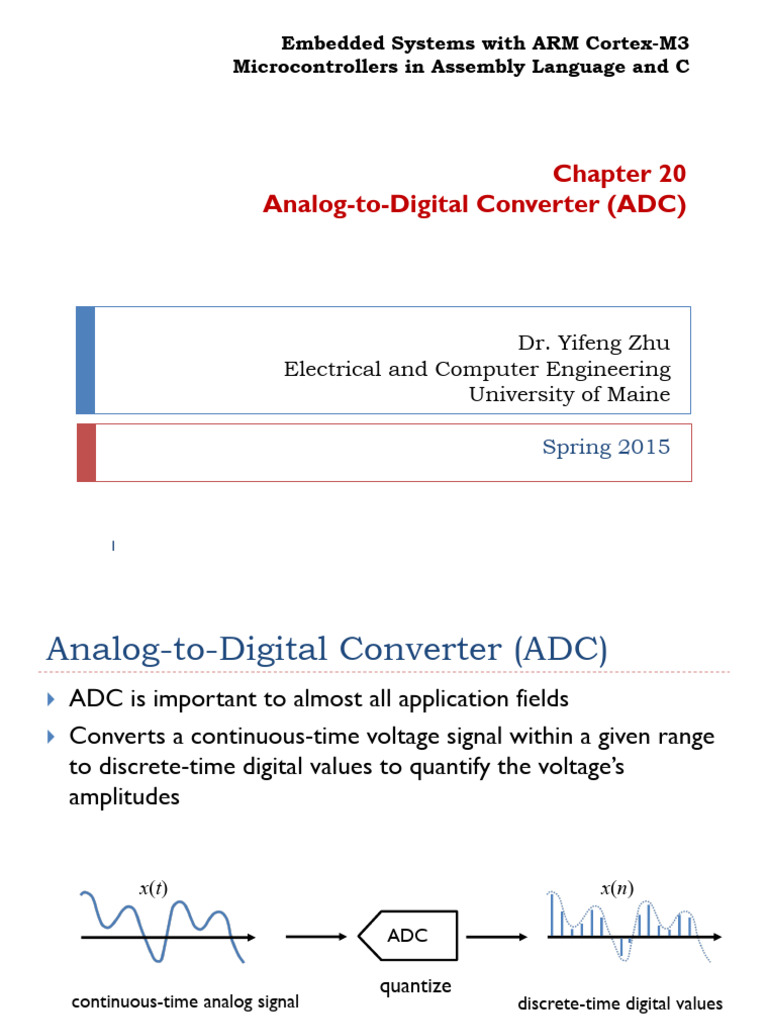 Analog-to-Digital Converter-ADC - ARM | PDF | Analog To Digital Converter | Sampling (Signal ...