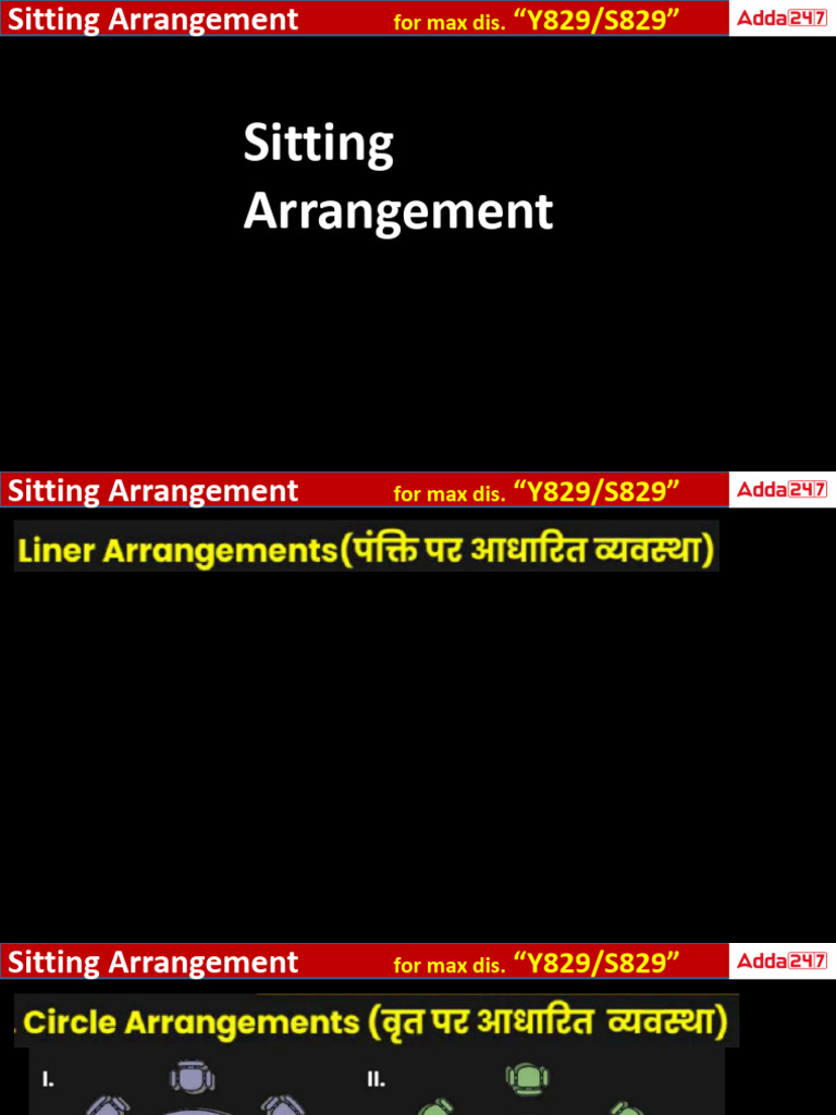 Sitting Arrangement | PDF