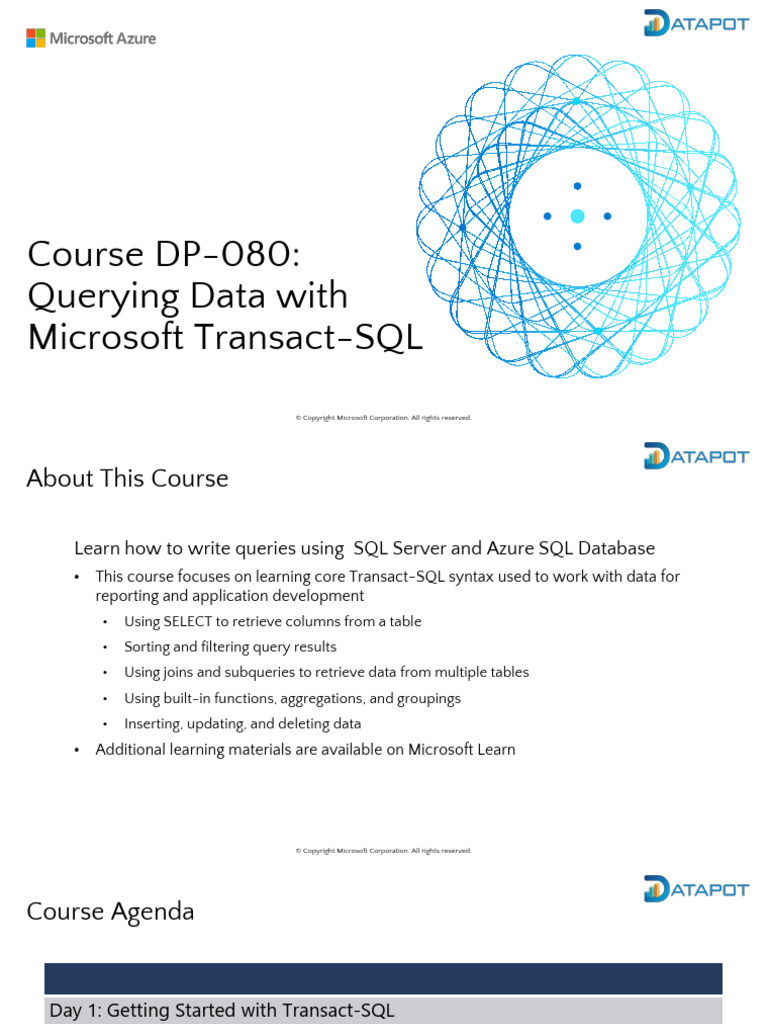 DP080 Lecture 1 | PDF | Relational Database | Sql