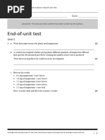 Lower Secondary Science 9 End-Of-unit Answers | PDF | Chemical ...