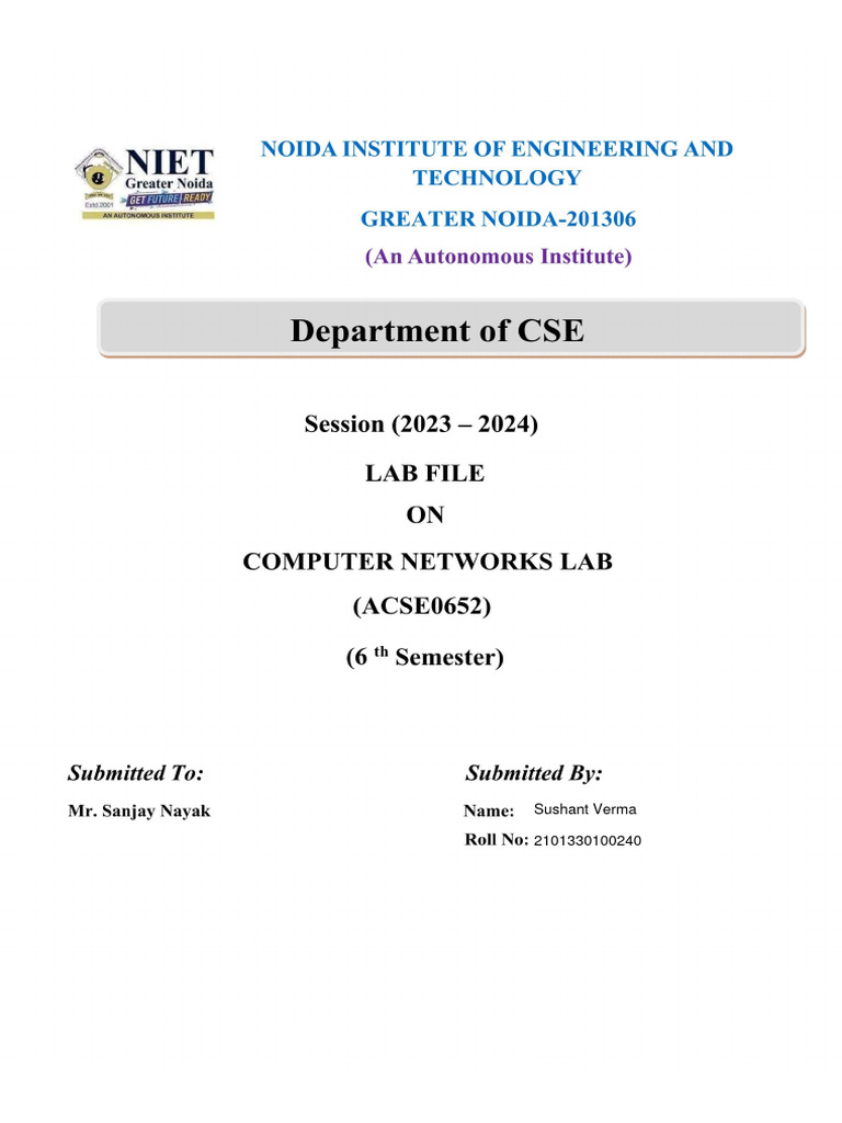 Sushant Merged | PDF | Router (Computing) | Computer Network
