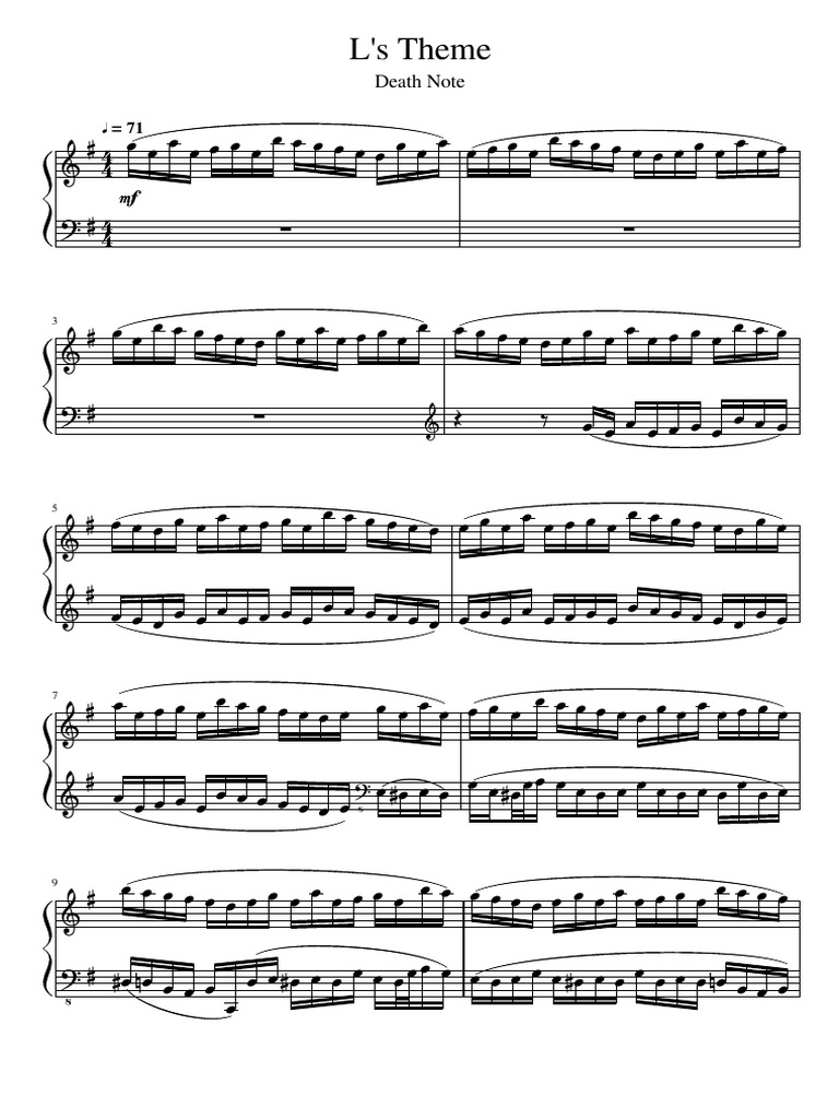 Ls Theme Death Note | PDF
