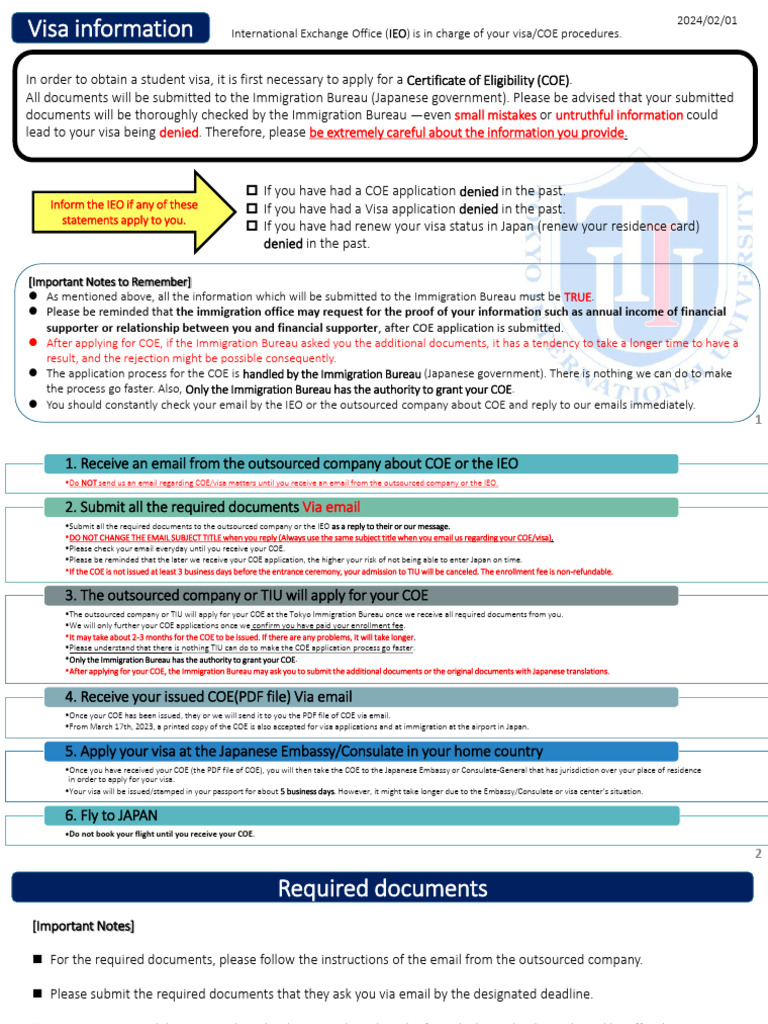 Visa Information | PDF | Travel Visa