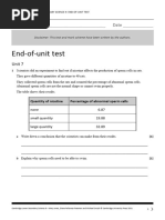 Unit 3 End-Of-Unit Test | PDF | Numbers | Multiplication