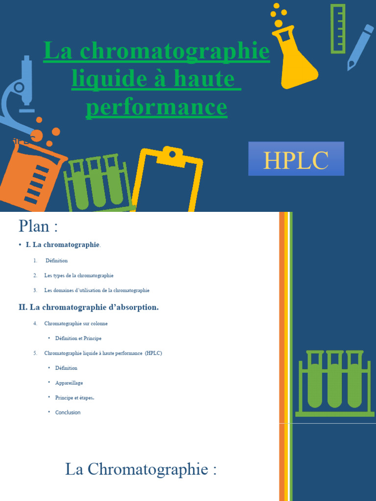 HPLC | PDF | Chromatographie | Chromatographie en phase liquide à haute ...