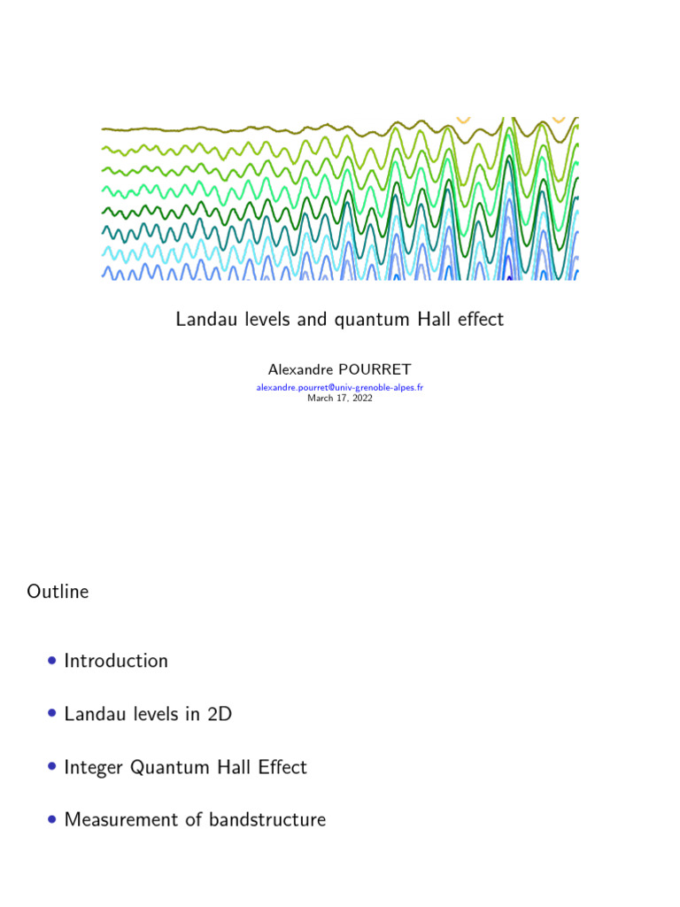 Landau Level | Download Free PDF | Schrödinger Equation | Lagrangian ...