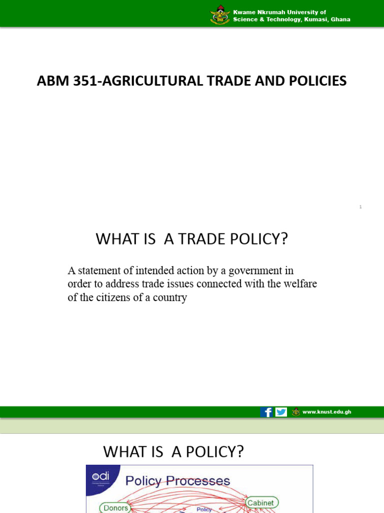 Basics of Trade Policy 1 | PDF | Economic Surplus | Tariff