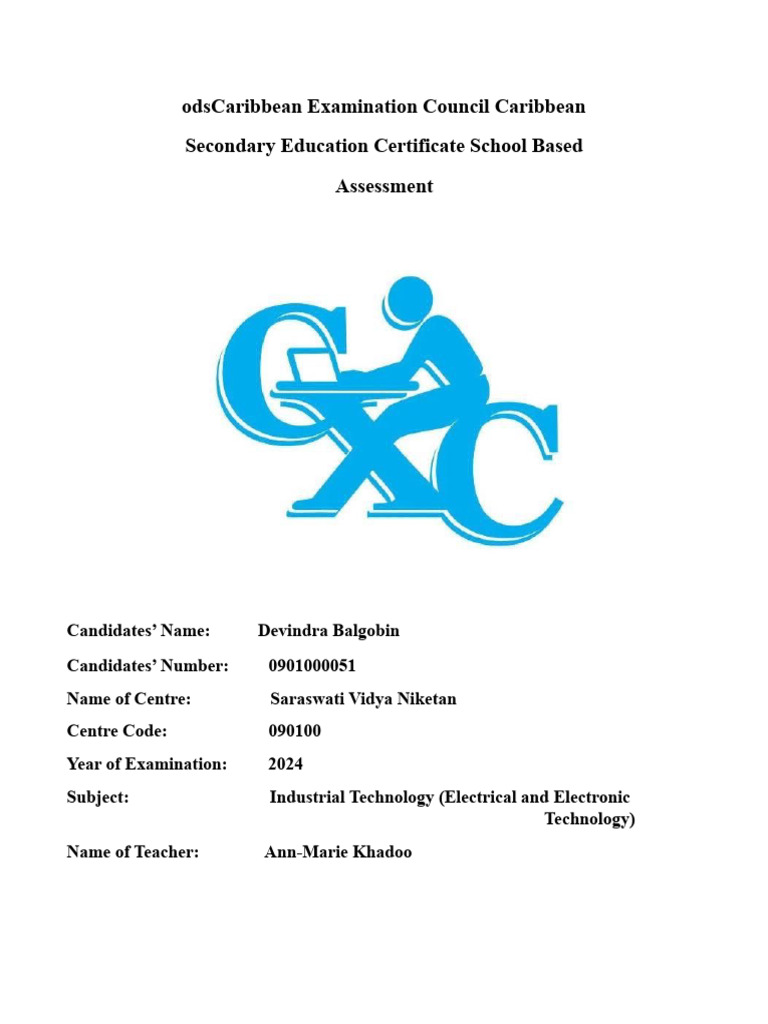 Ele. SBA Final Compiled - VirendraD. | PDF | Composition (Visual Arts) | Resistor