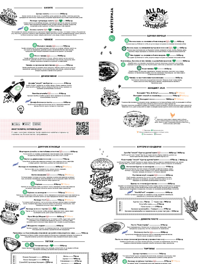 Preview Meni SRB Hrana Veliki Lokali Septembar A4 | PDF