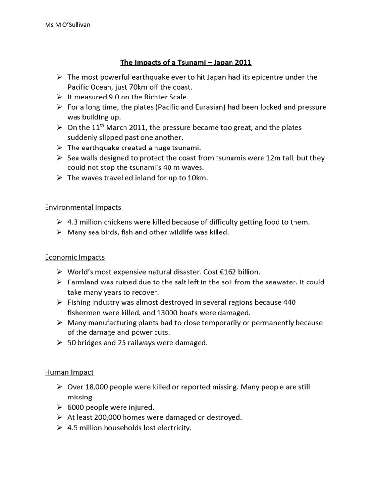Japan Tsunami Case Study | PDF